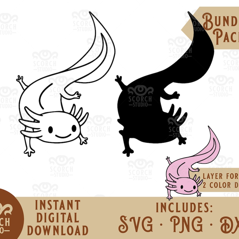 Axolotl Svg - Etsy