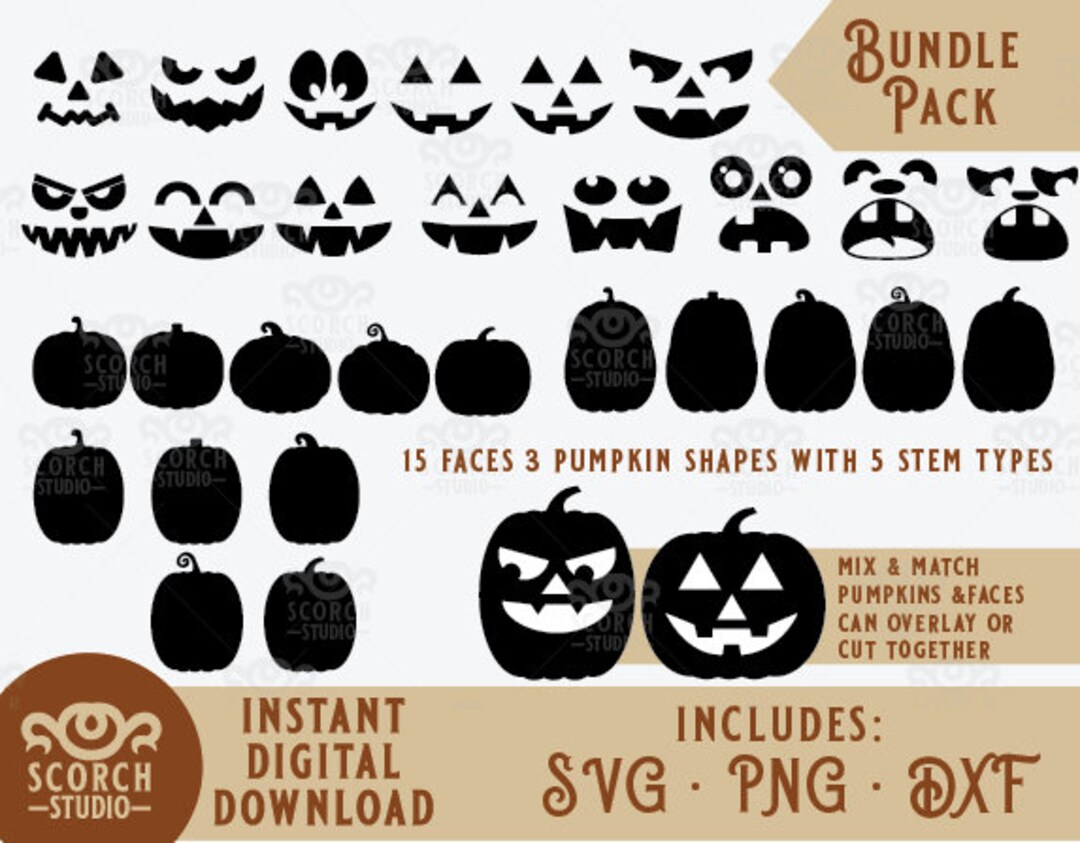 Build a Jack O'lantern Pumpkin | Halloween | Fall Bundle Digital Decal ...