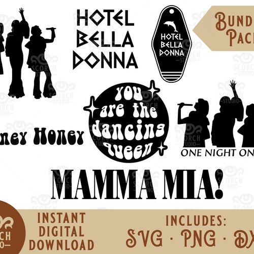 Mama Mia Inspired Bundle Digital Decal Files Cut Files for - Etsy