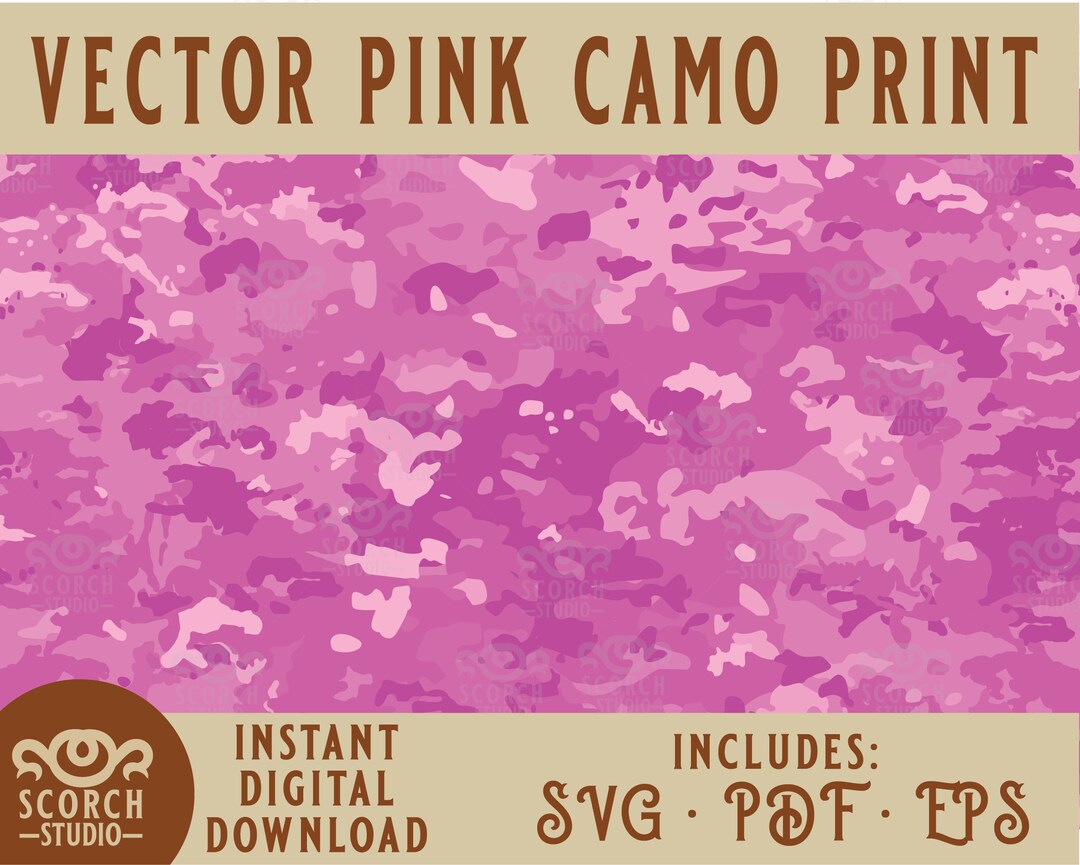 Pink Operational Camouflage Pattern Ocp Vector Camouflage Etsy