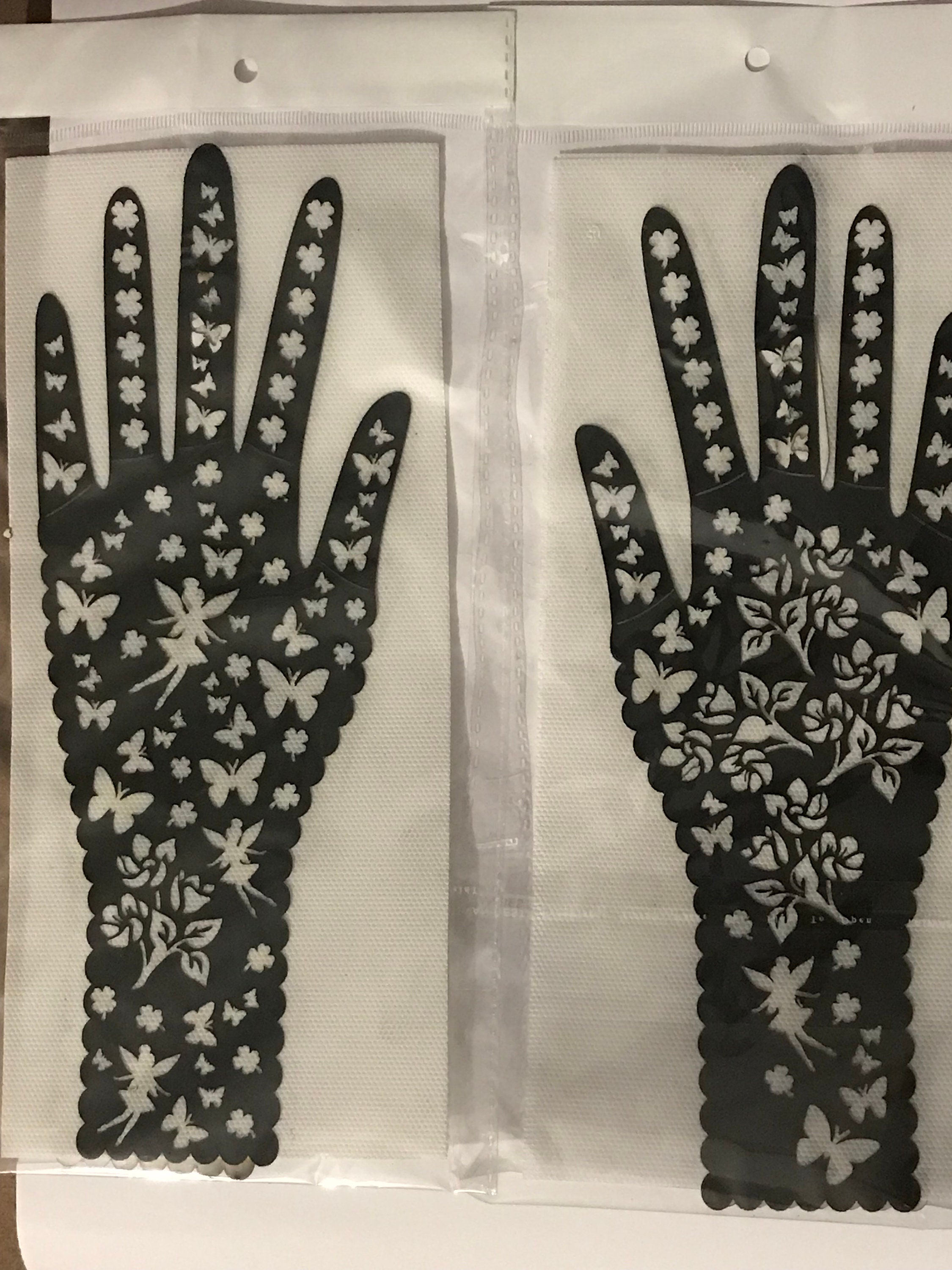 5 Sheets of HAND Henna/mehndi Stencil Different Designs Washable/stick ...