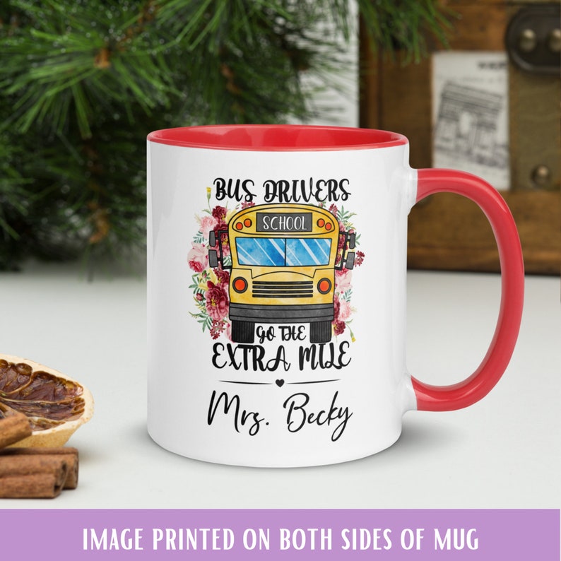 Bus Driver Mug Bus Drivers Go the Extra Mile School Bus - Etsy