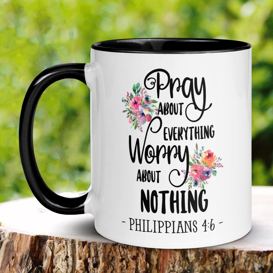 Christian Gifts, Christian Mugs, Scripture Mug, Philippians 4:6 ...