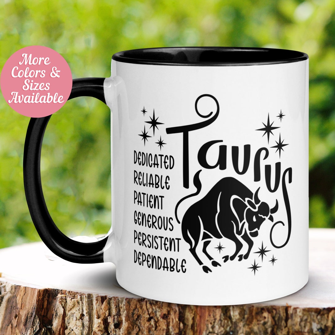 Taurus Mug, Zodiac Mug, April May Birthday Mug, Taurus Zodiac Mug ...