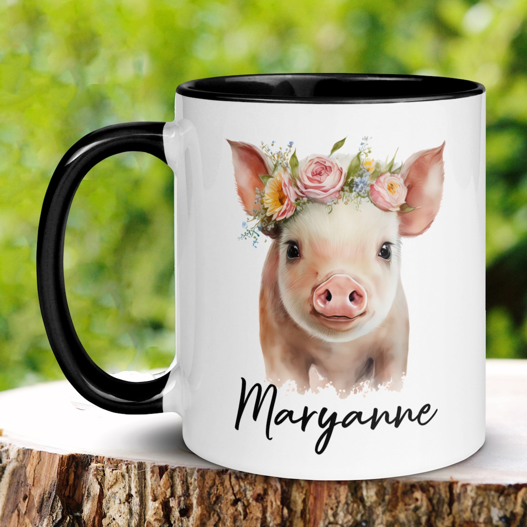Pig Mug, Pig Coffee Mug, Pig Gifts, Pig Lover Mug, Personalized Custom ...
