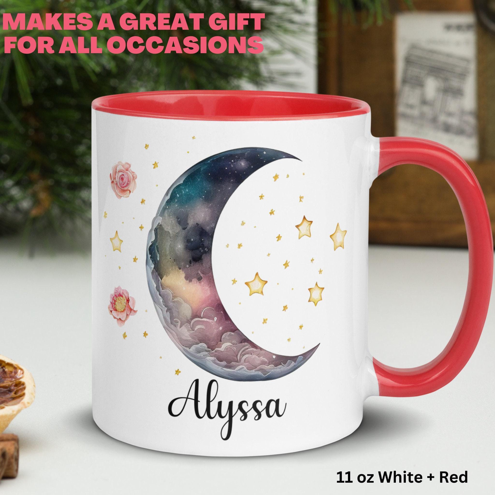 Personalized Celestial Moon Mug, Witchy Astrology Gift - Etsy