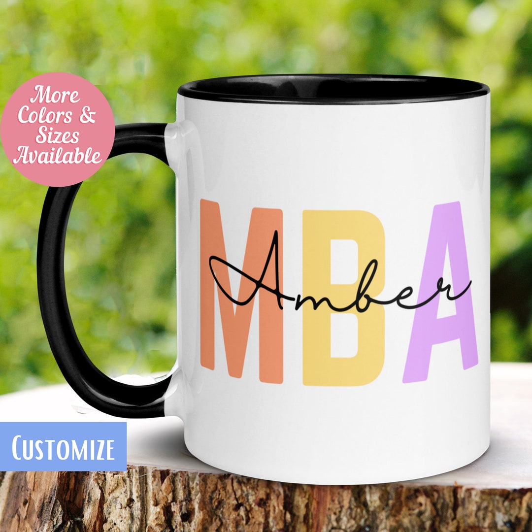 Graduation Gifts, Personalized MBA Mug, MBA Graduation Mug, MBA Gift ...