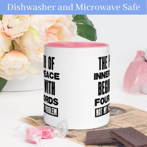 Peace Mug Path of Inner Peace Begins With Four Words Not My - Etsy