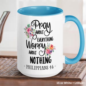 Christian Gifts, Christian Mugs, Scripture Mug, Philippians 4:6 ...