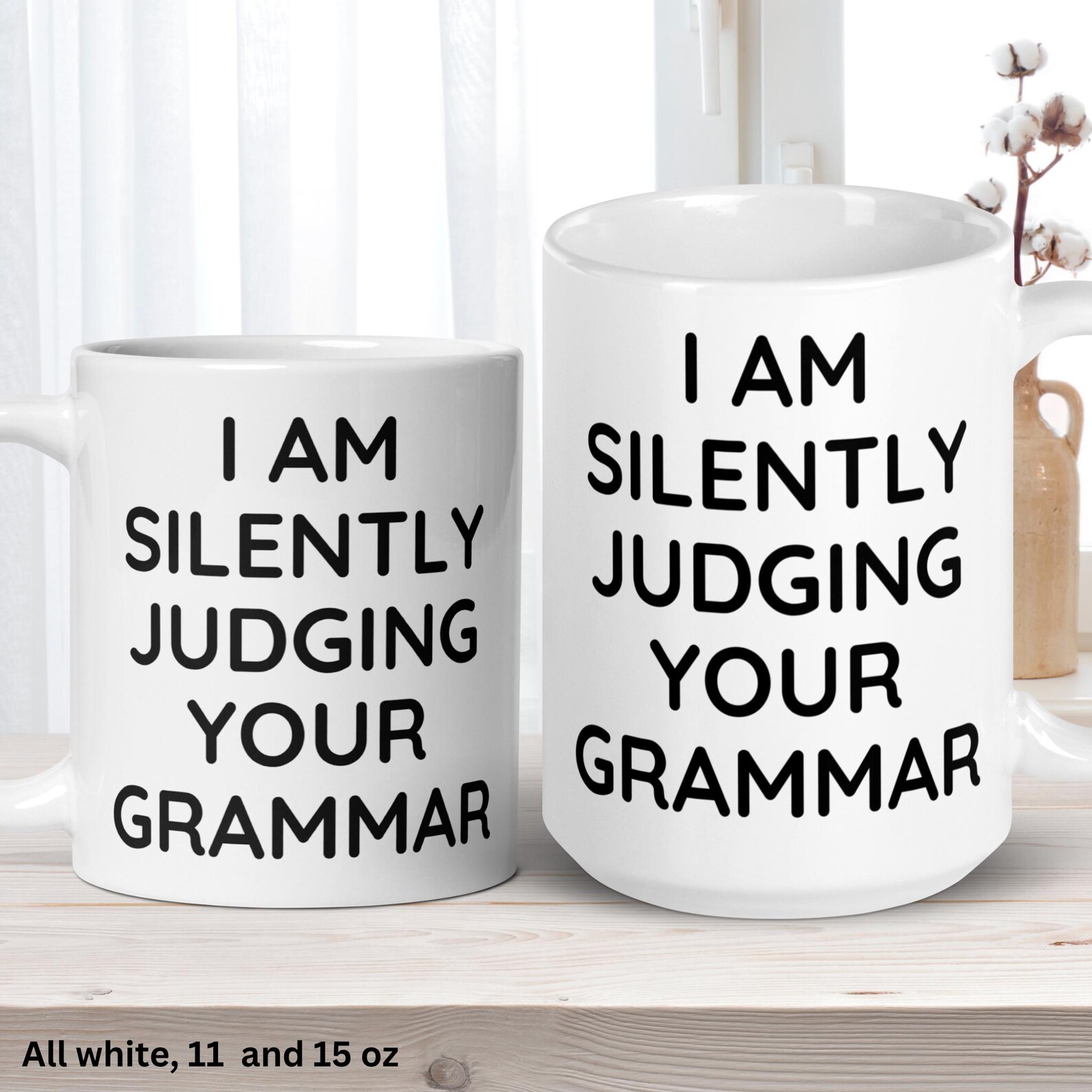 Funny Grammar Mug, Teacher Gift, Grammar Police - Etsy