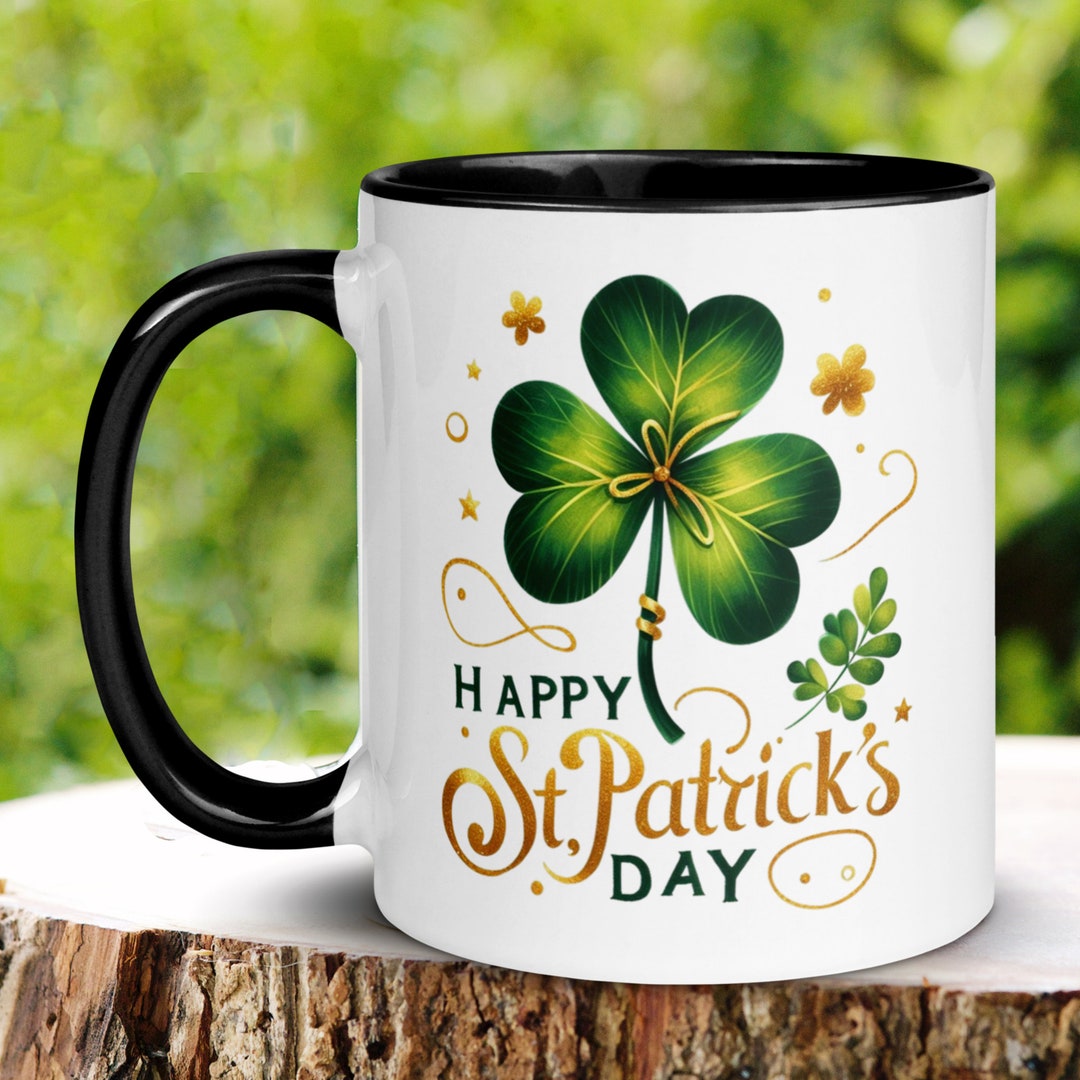 Happy St Patricks Day Mug, Saint Patrick's Day Gift, Irish Coffee Mug ...