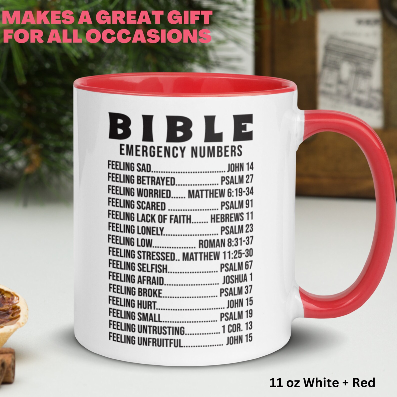 Bible Emergency Numbers Mug, Bible Mug, Christian Gifts, Christian Mugs ...
