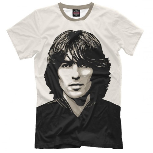 George Harrison T Shirt the Beatles Art Vintage Poster Tee | Etsy