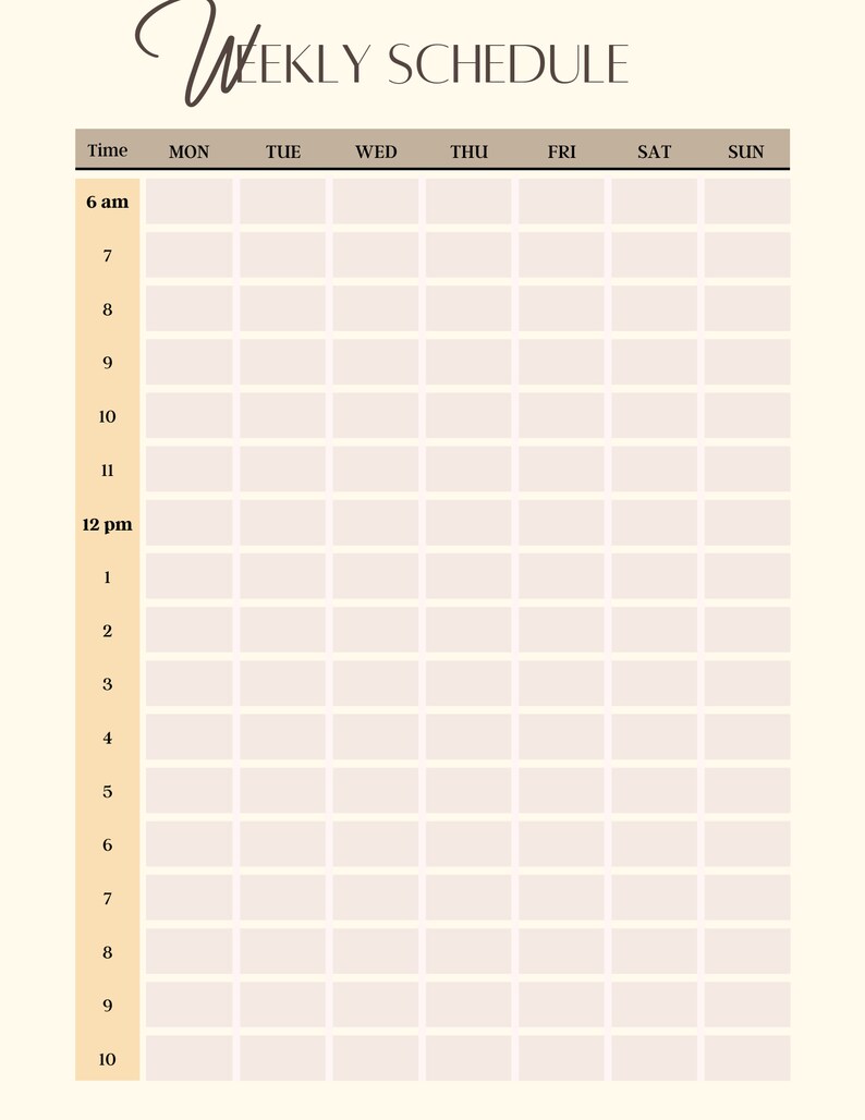 Weekly Planner 2023 Download, Printable Planner Template, Weekly ...