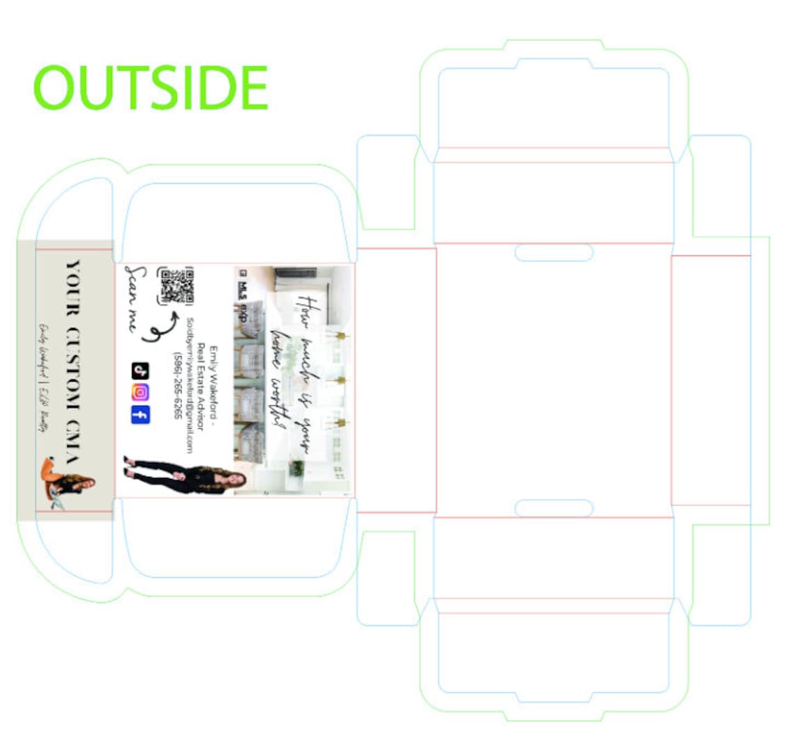 CMA Box Template, CMA, Custom Cma, Realtor Marketing, Listings, Real ...