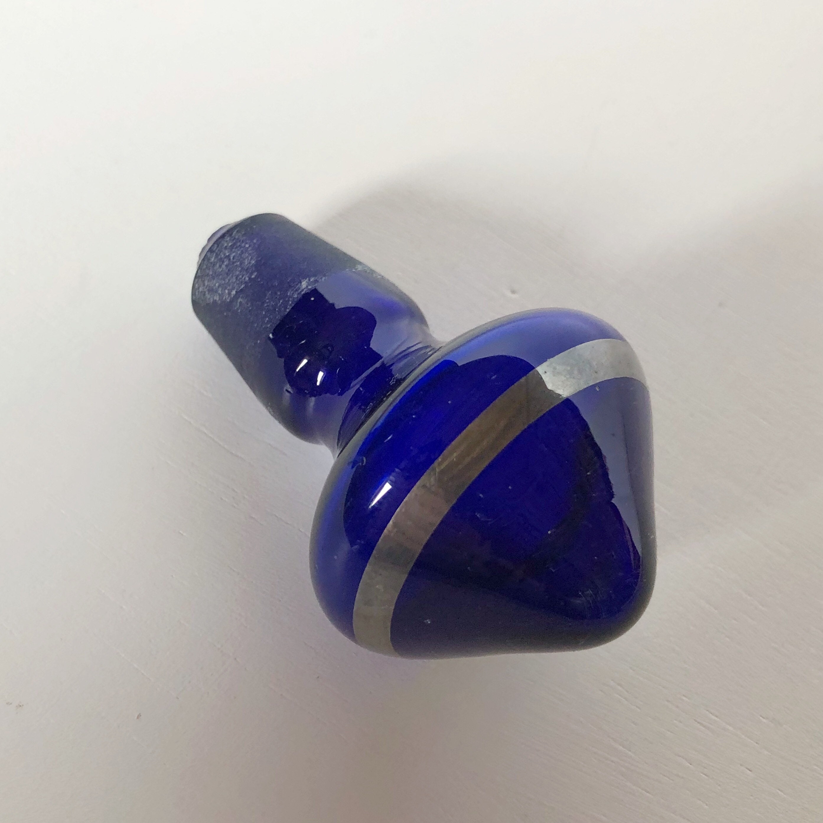 Venetian Cobalt Blue Vintage Glass Decanter And Stopper With Etsy
