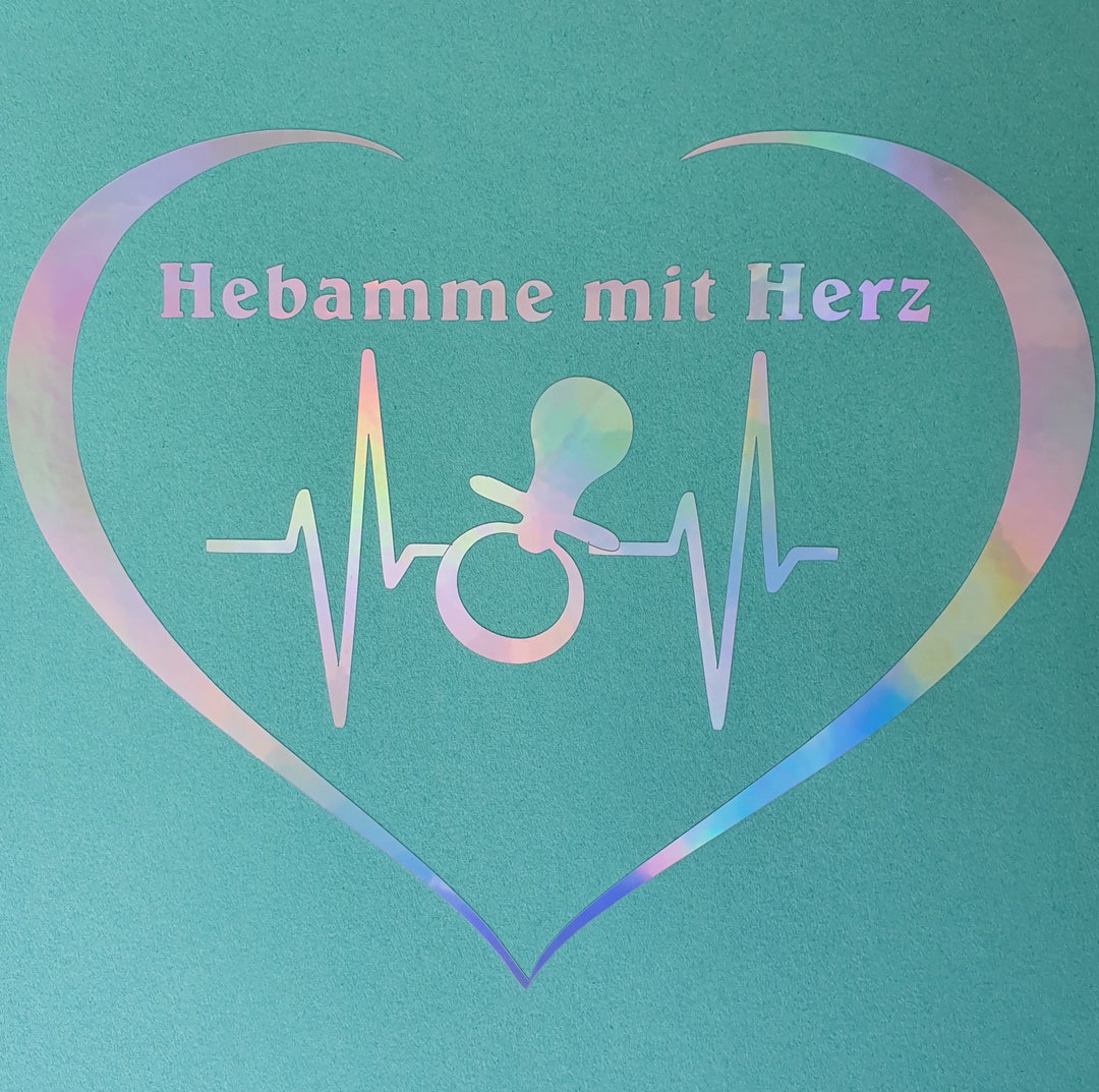 Car Sticker, Sticker Midwife With Heart - Etsy