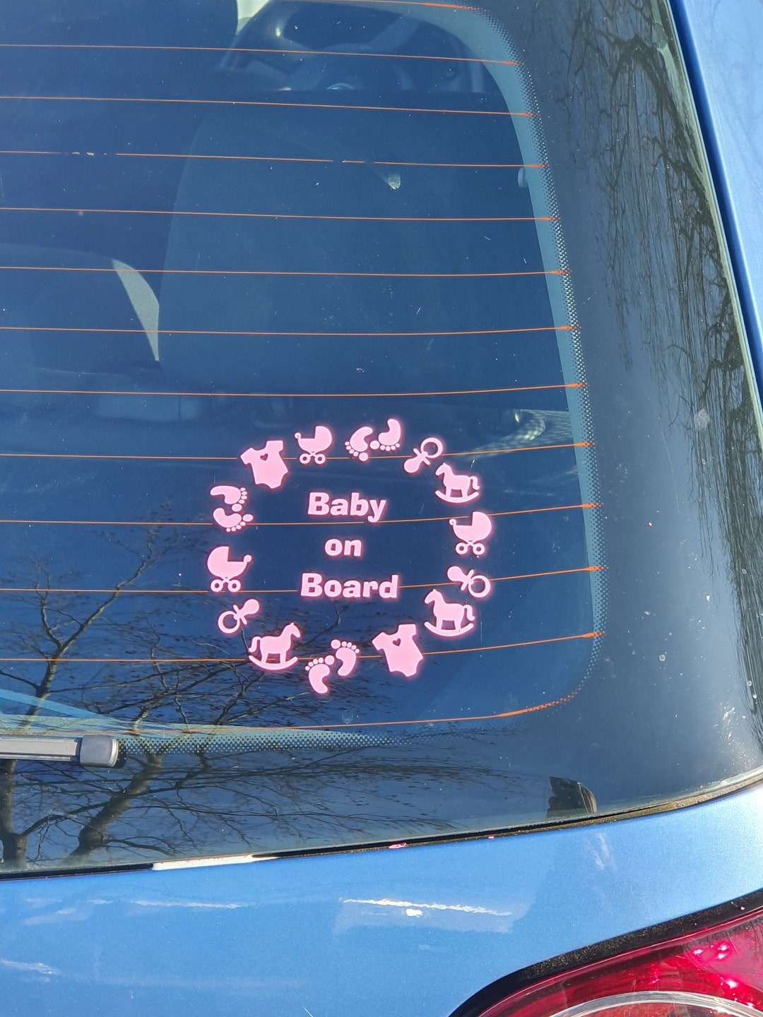 Baby on Board Stickers, Vinyl Stickers, Car Stickers, Baby on Board ...