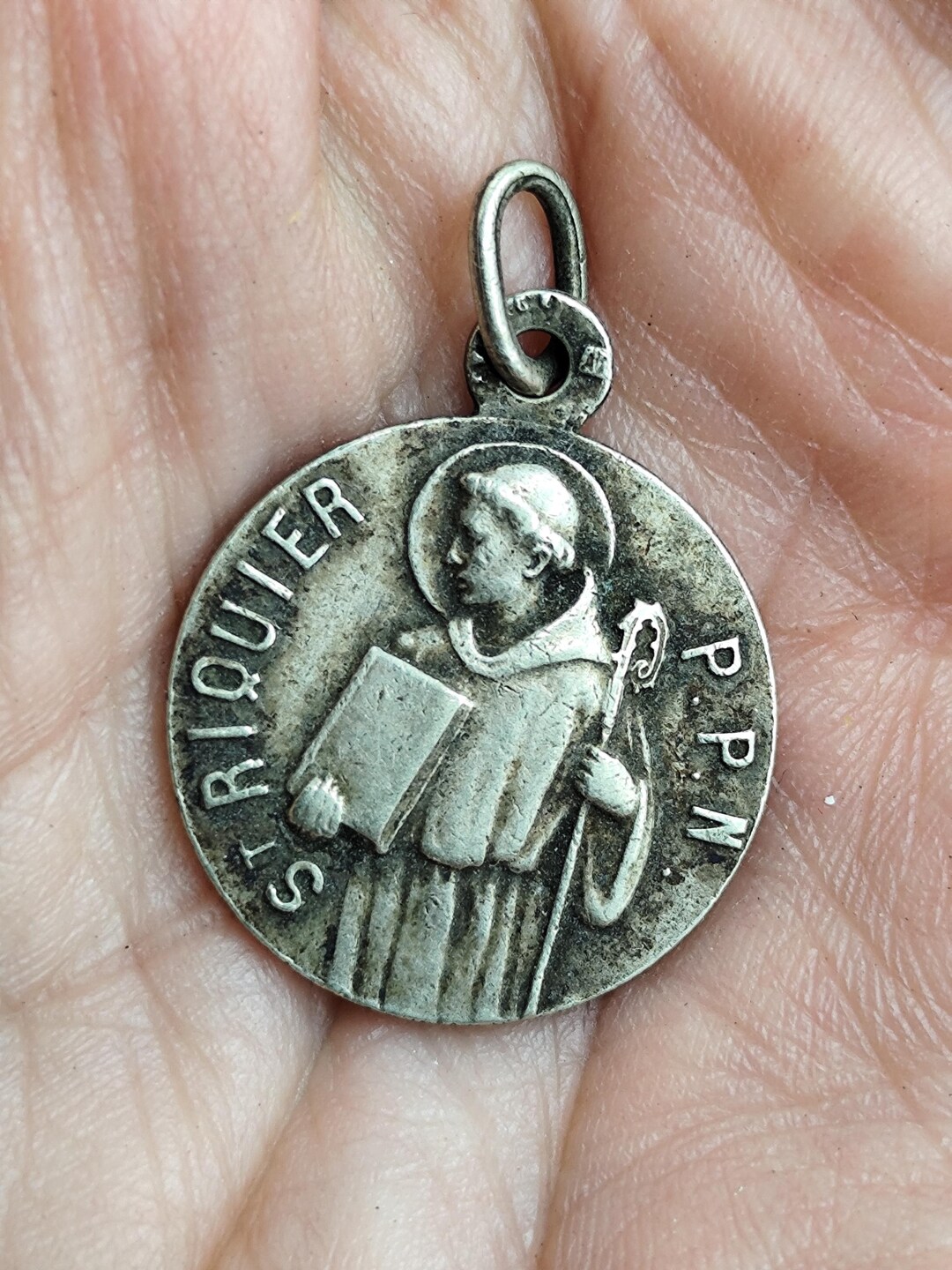 Rare Religious Medal of Saint Riquier - Etsy