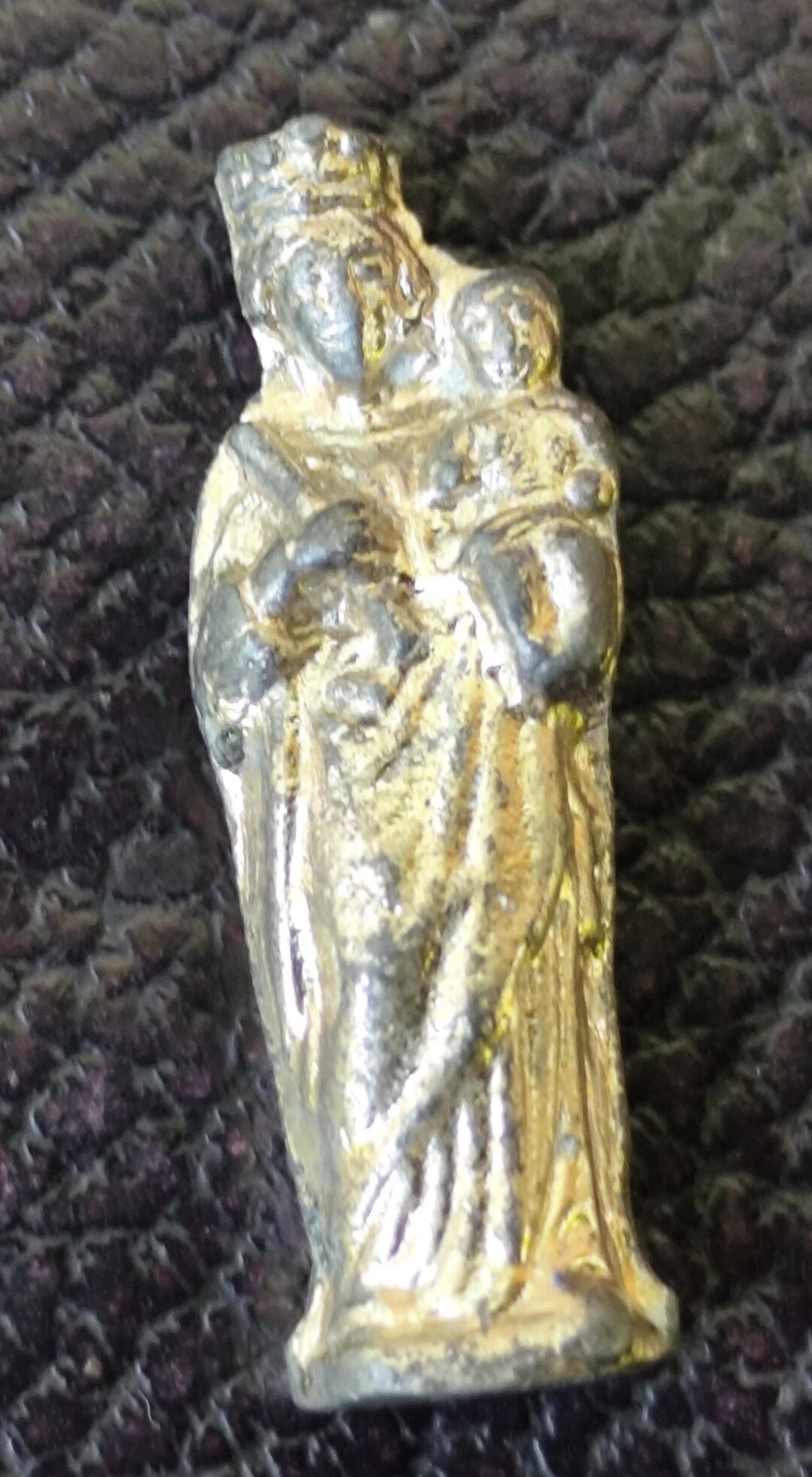 Rare Antique Small Religious Statue of the Virgin Mary in Metal - Etsy