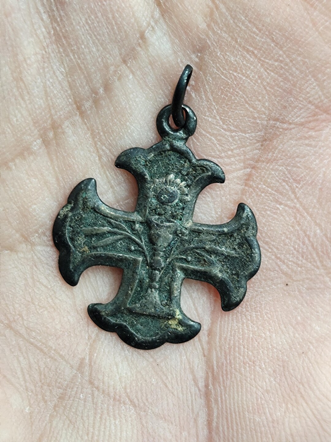 Rare Antique French Religious Cross Medal, Communion Chalice, Communion ...