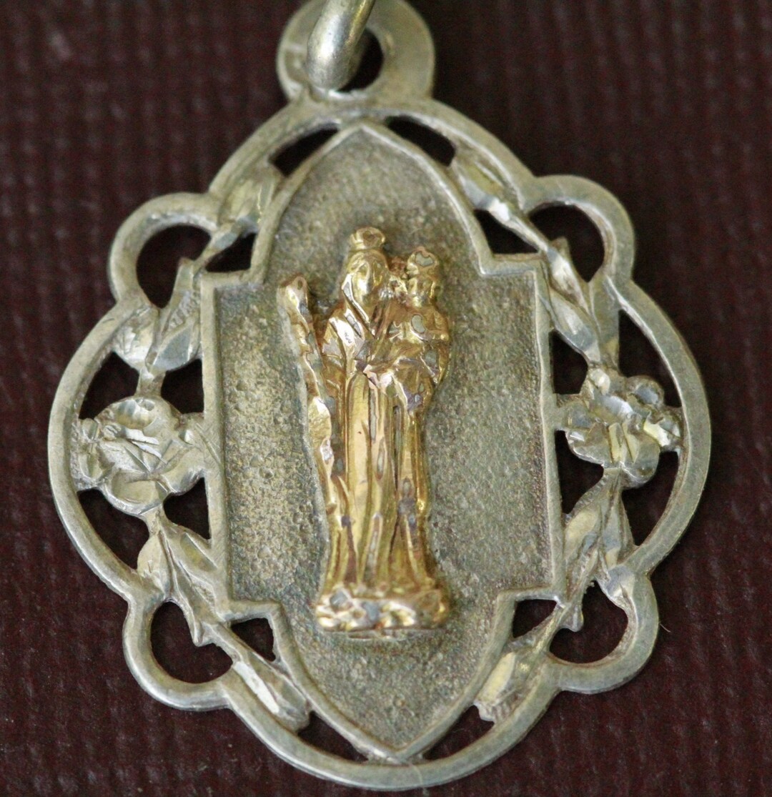 Rare Silver Our Lady of the Thorn Medal - Etsy