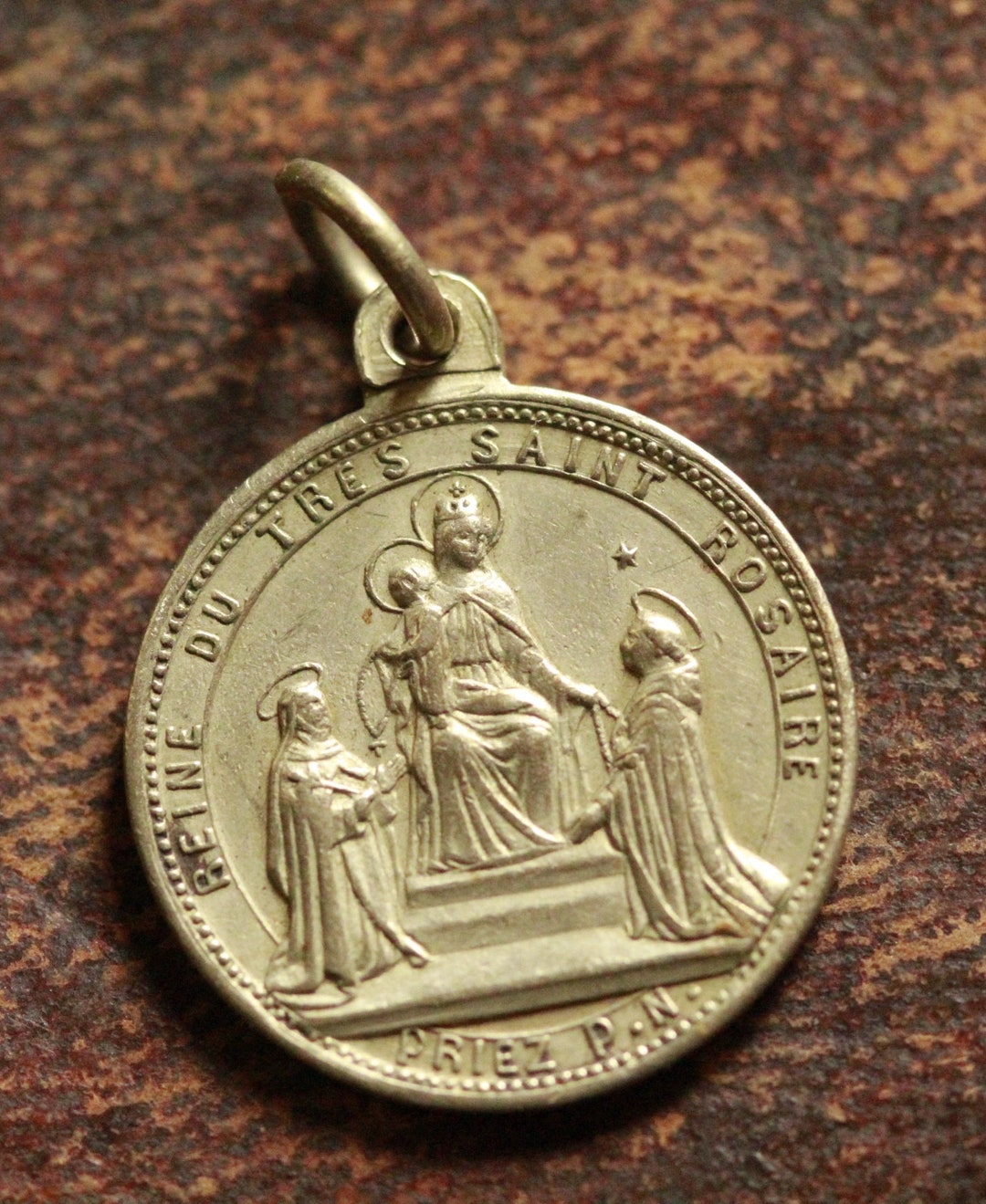Rare Queen of the Most Holy Rosary Medal - Etsy