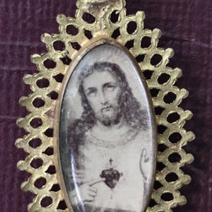 Rare Silver Virgin Mary Medal - Etsy