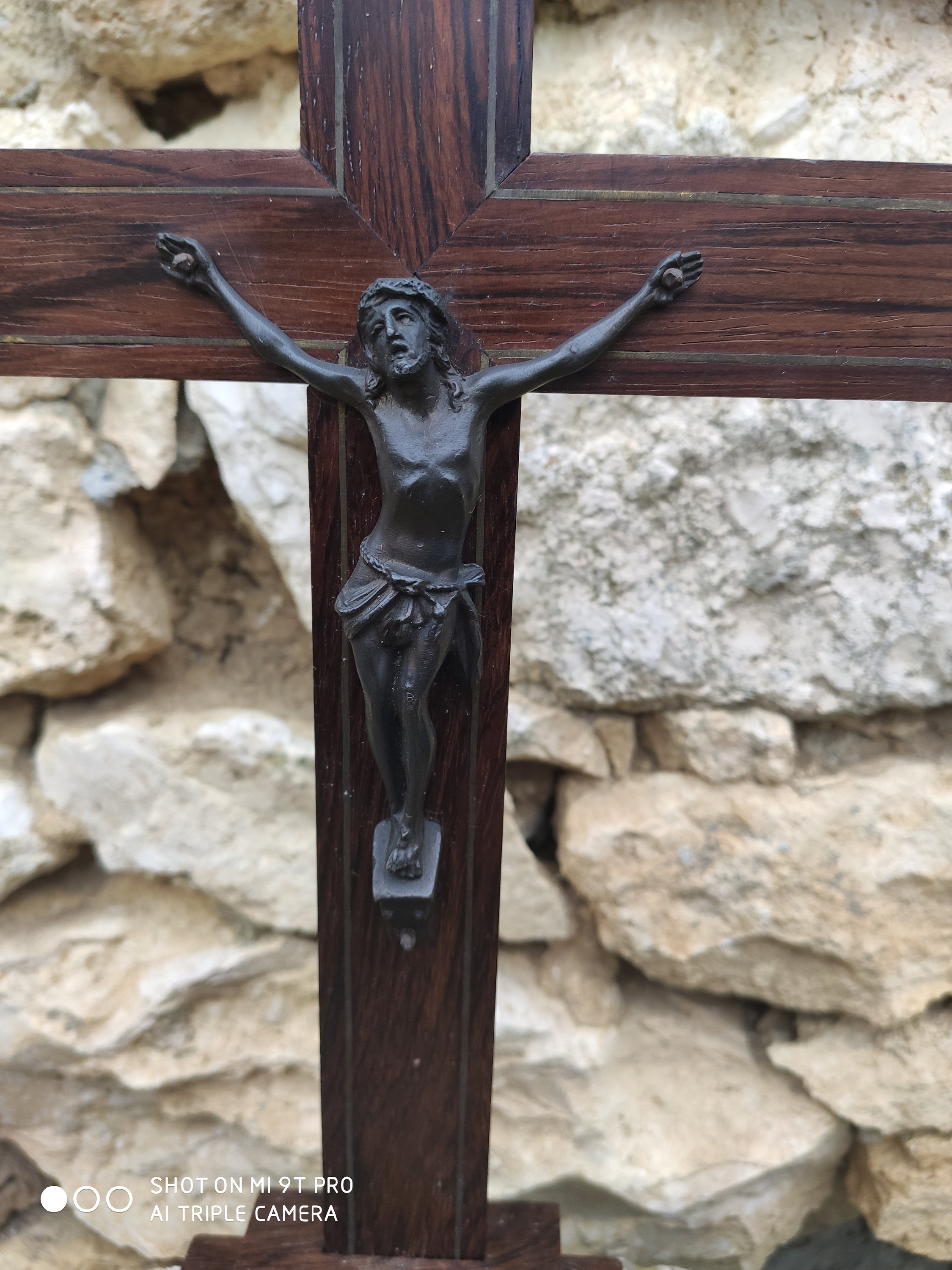 Wooden Crucifix on Old Base - Etsy