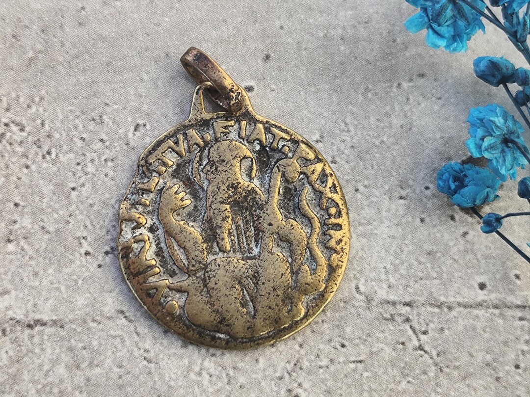 Rare Saint Bénédict Fiat Silver Medal - Etsy