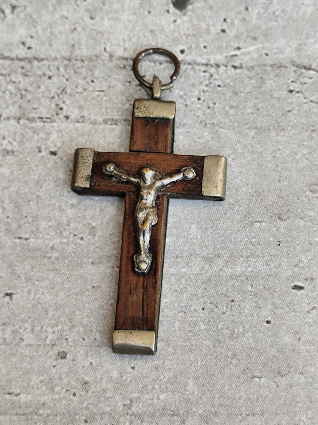 Old Wooden Pectoral Cross, Wooden Crucifix - Etsy
