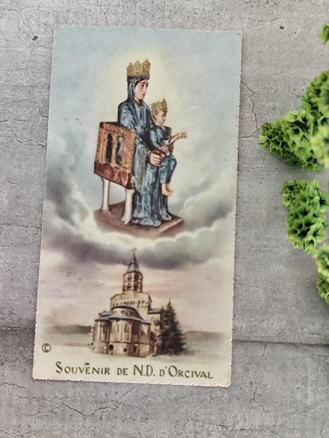 Antique Pious Image of Our Lady of Orcival, Prayer to Our Lady of ...