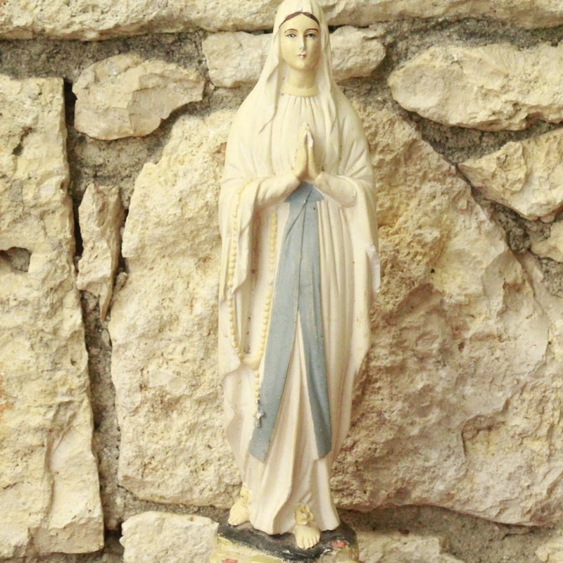 Virgin Mary Statue Etsy