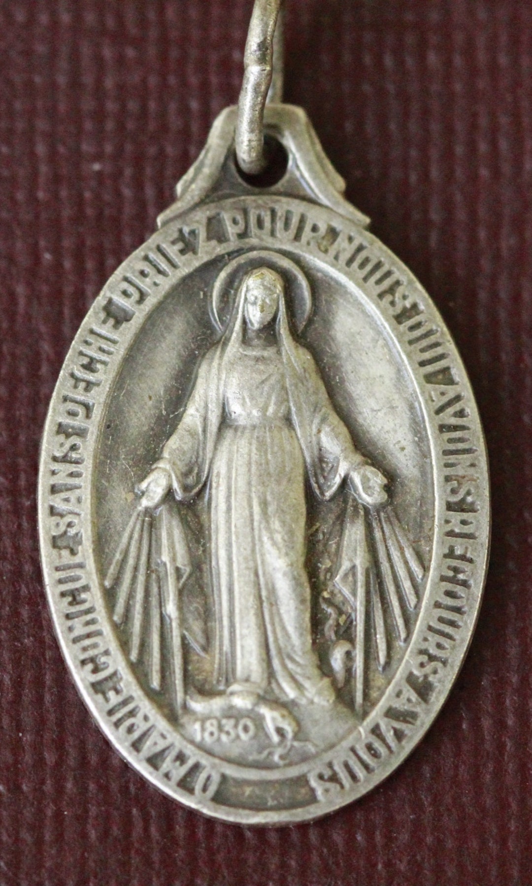 Rare Medal of the Virgin Mary 1830 in Silver Color Miraculous Medal - Etsy
