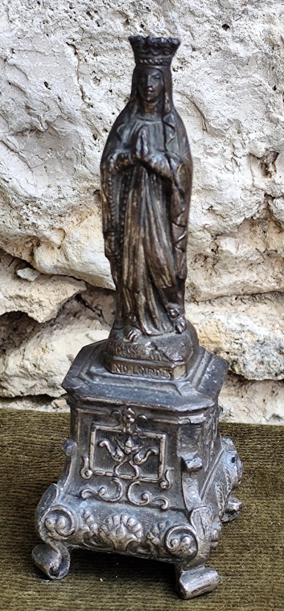 Our Lady Lourdes Statue - Etsy