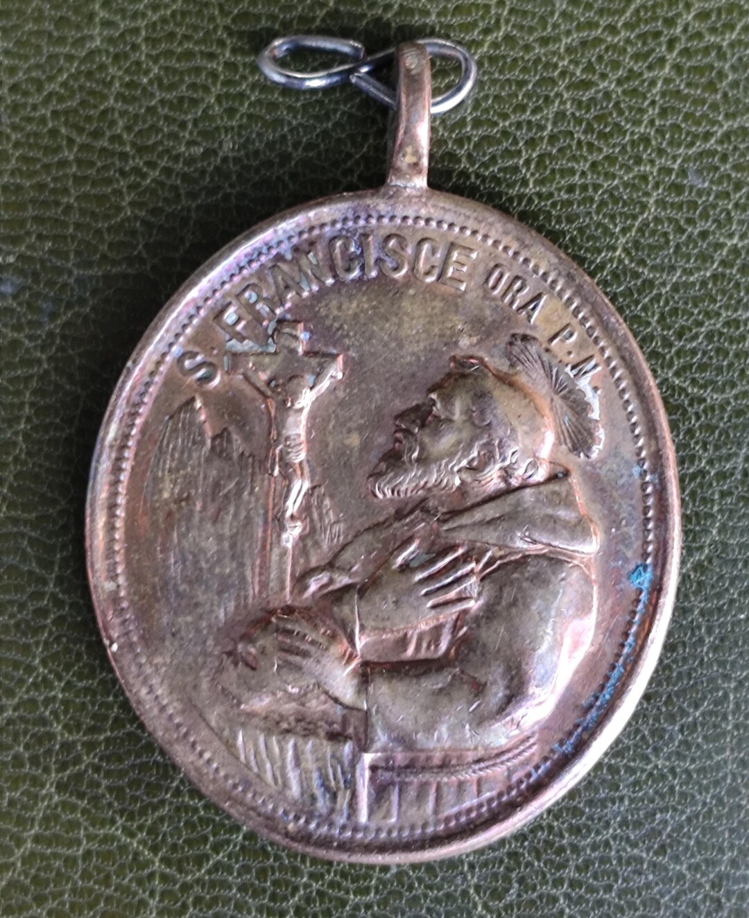 Rare Saint Francis of Assisi and the Virgin Mary Brass Medal - Etsy