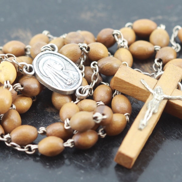 Wood Rosary - Etsy