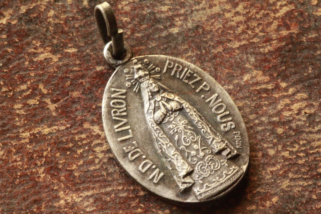 Rare Our Lady Livron Medal by Penin - Etsy