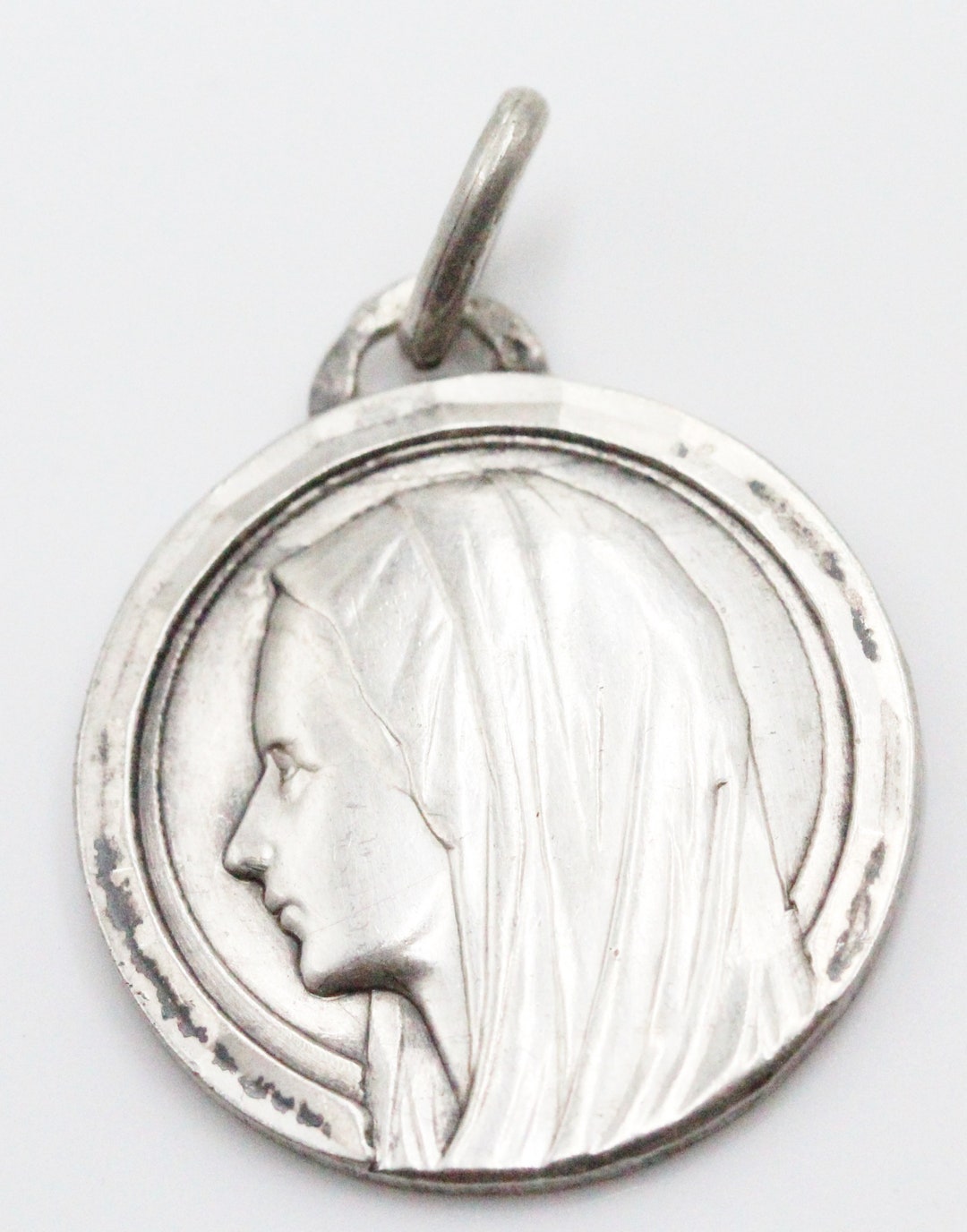Rare Our Lady Lourdes Silver Religious Medal - Etsy