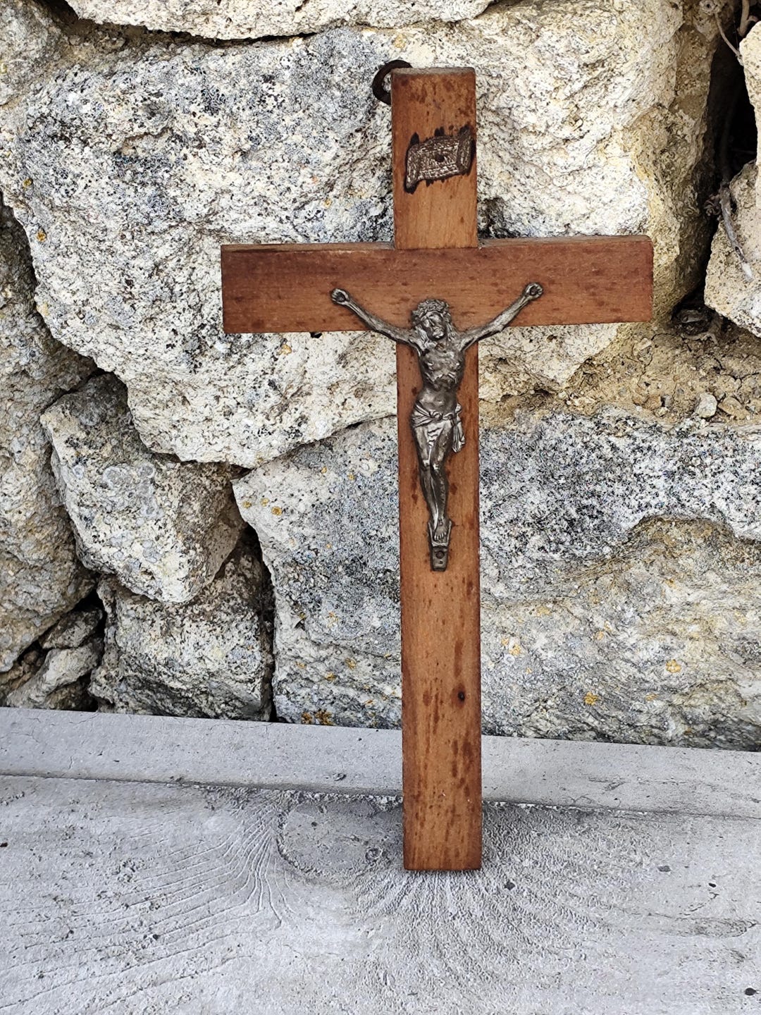 Large Metal and Wood Crucifix Cross - Etsy