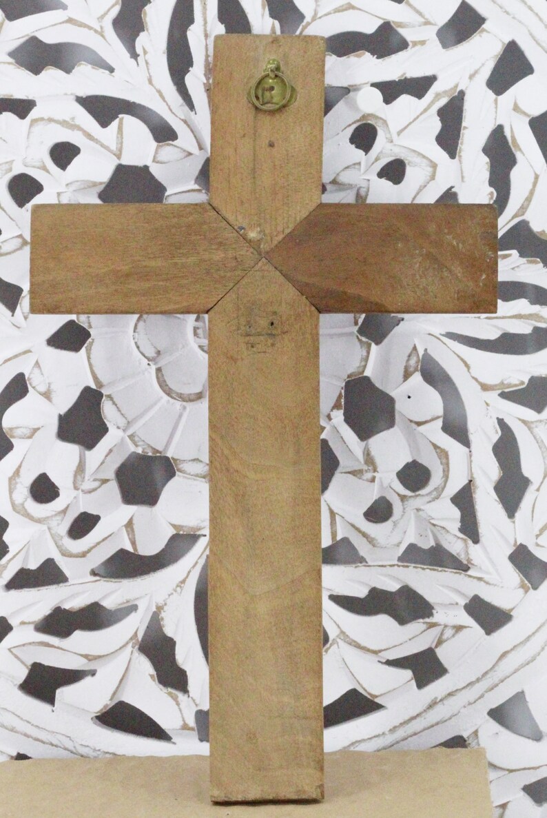 Vintage Large Wooden Crucifix - Etsy
