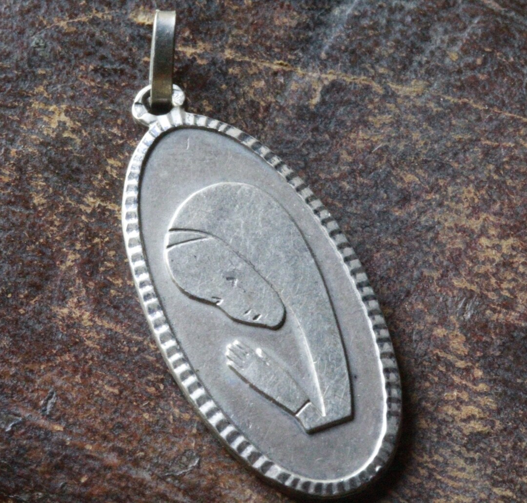 Silver Religious Medal - Etsy