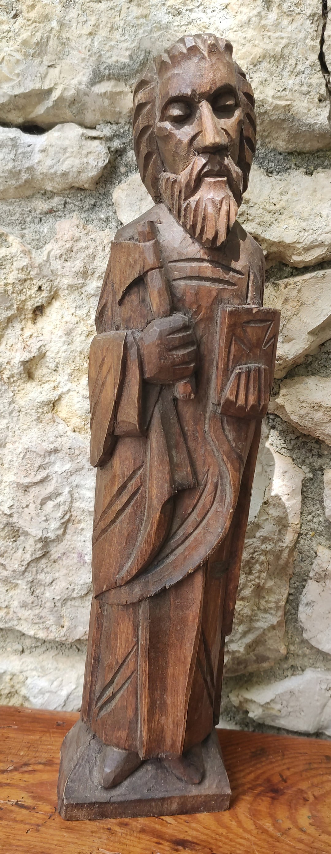 Rare Wooden Saint Matéo Statue - Etsy