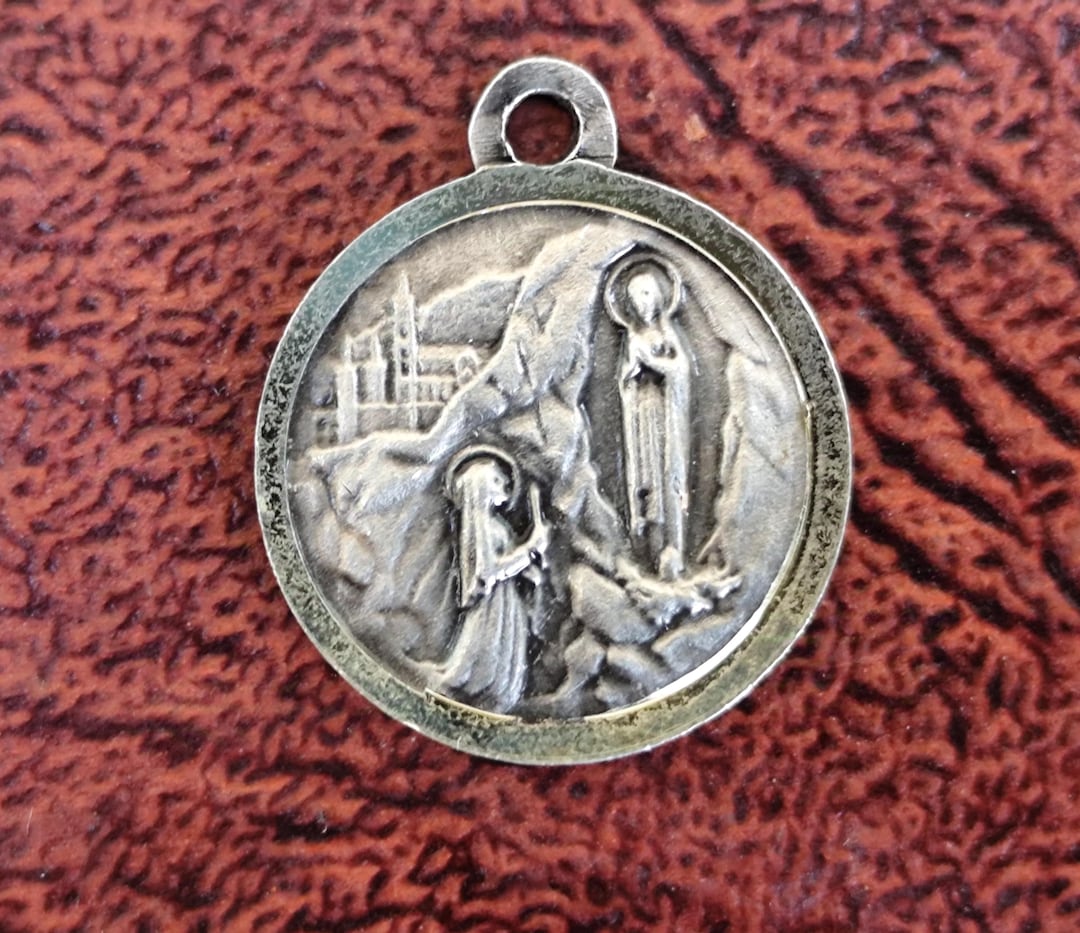 Our Lady Lourdes Medal - Etsy