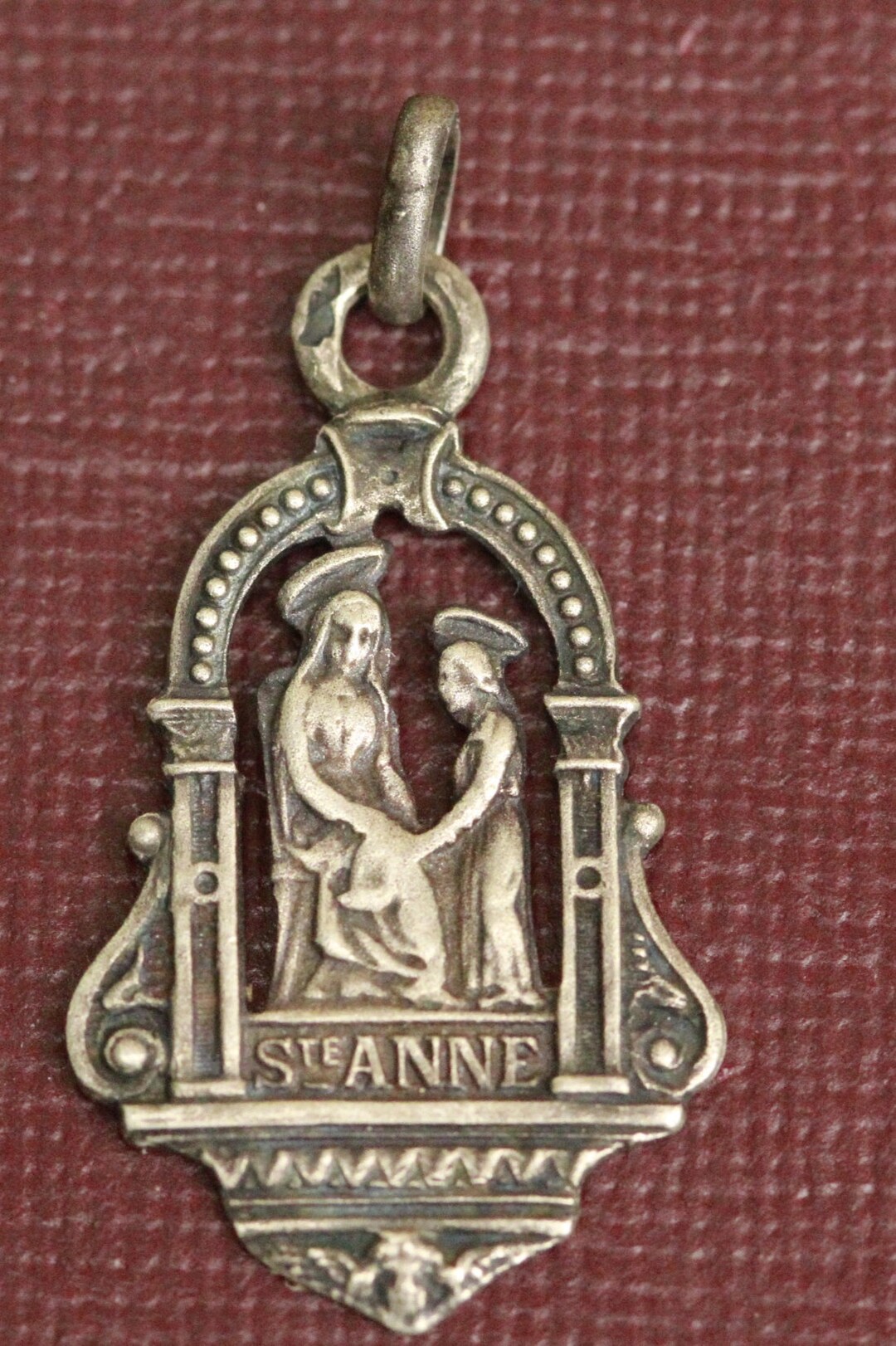 Rare Saint Anne Religious Medal - Etsy