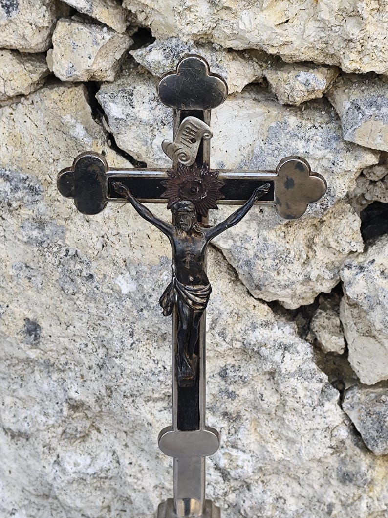 Rare Passion Cross Crucifix on a Base - Etsy