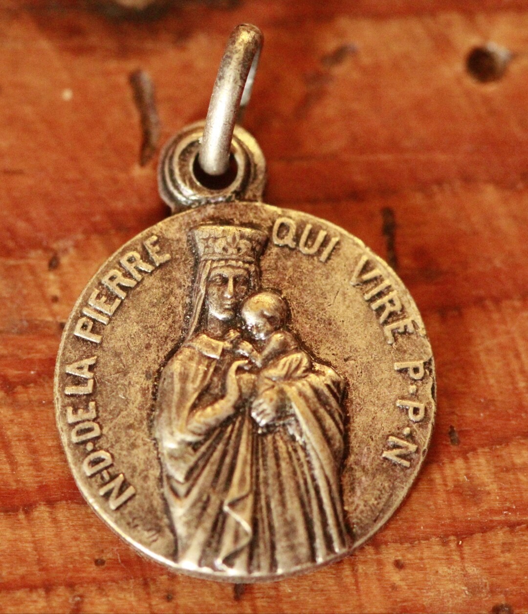 Rare Religious Medal Our Lady of the Turning Stone - Etsy
