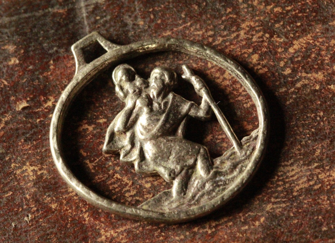 Rare Saint Christopher Medal - Etsy