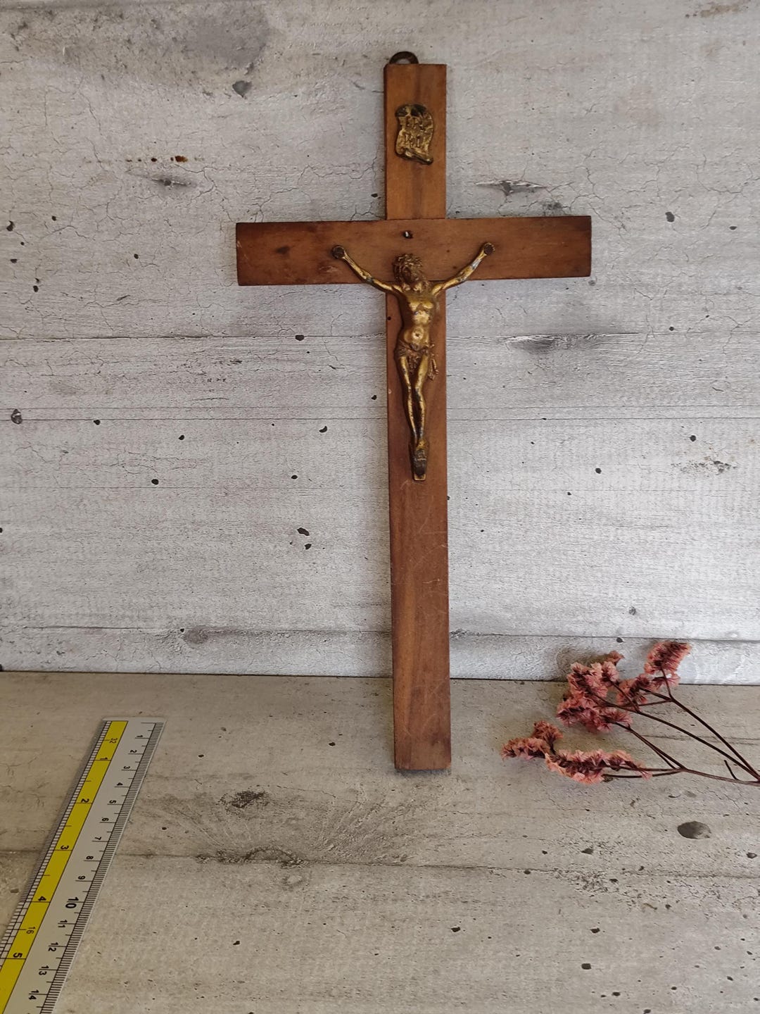Large Metal and Wood Crucifix Cross - Etsy