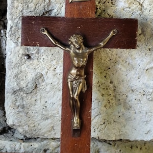 Rare INRI Christ Cross Crucifix in Bronze Signed Artaud - Etsy